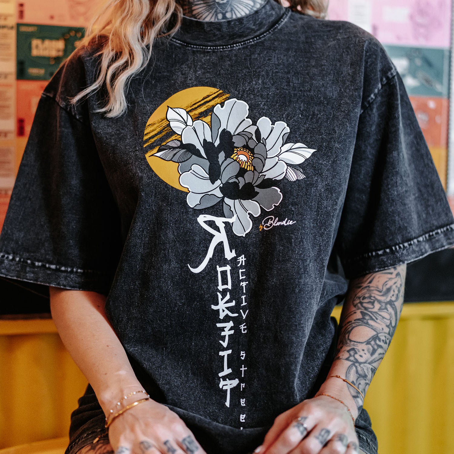 ROKFIT X BLONDIE - Collab Oversized Street Tee by RokFit