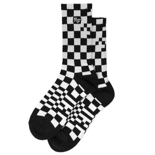 Checker Pattern Crew Socks by RokFit
