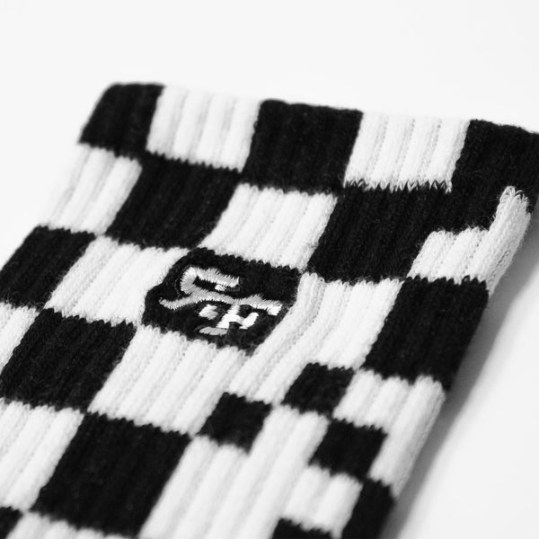 Checker Pattern Crew Socks by RokFit