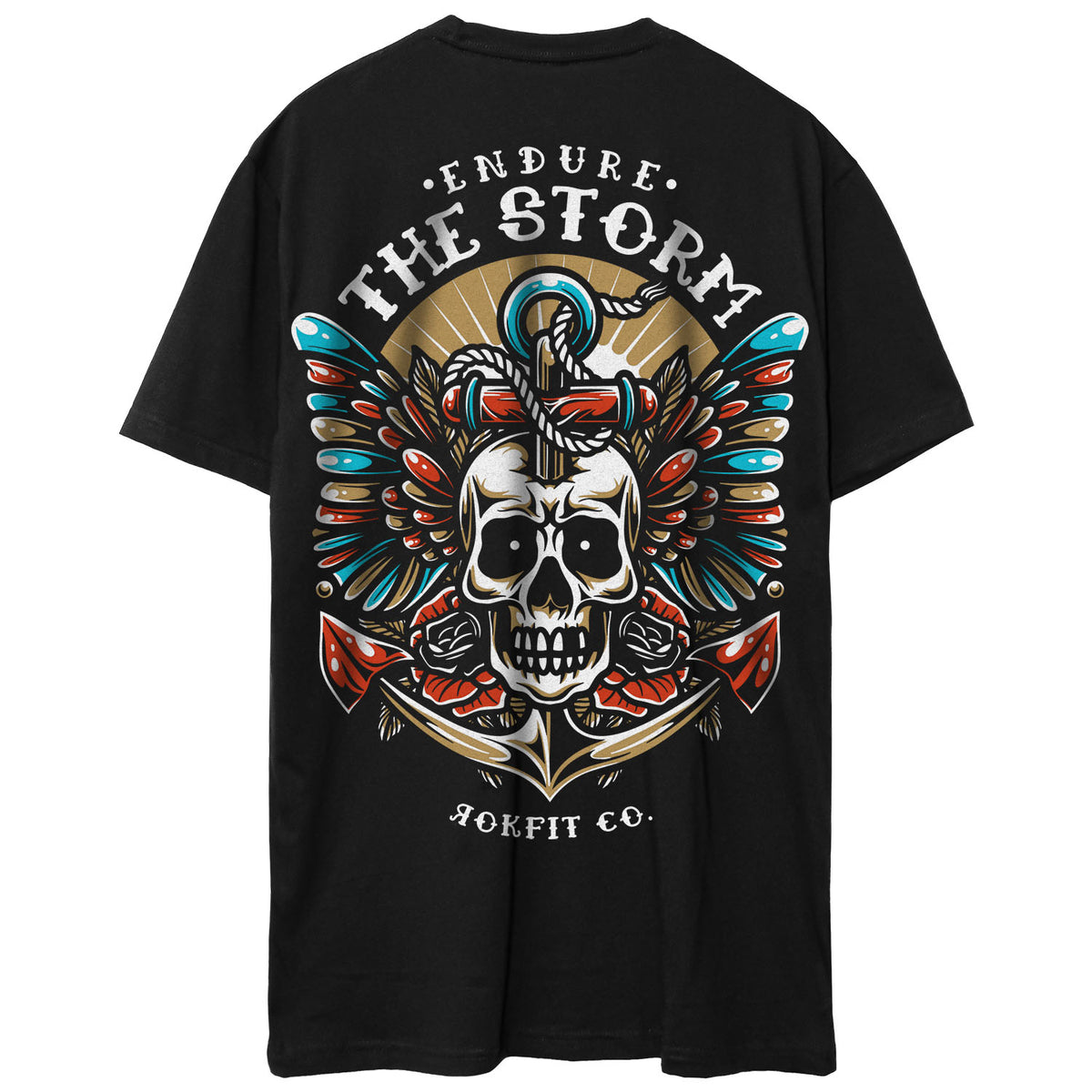 'Endure The Storm' - Cross Training, Active Wear Fitness T-Shirt by RokFit
