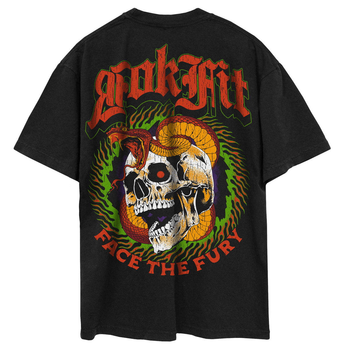 'Face The Fury' - Oversized Street Tee by RokFit