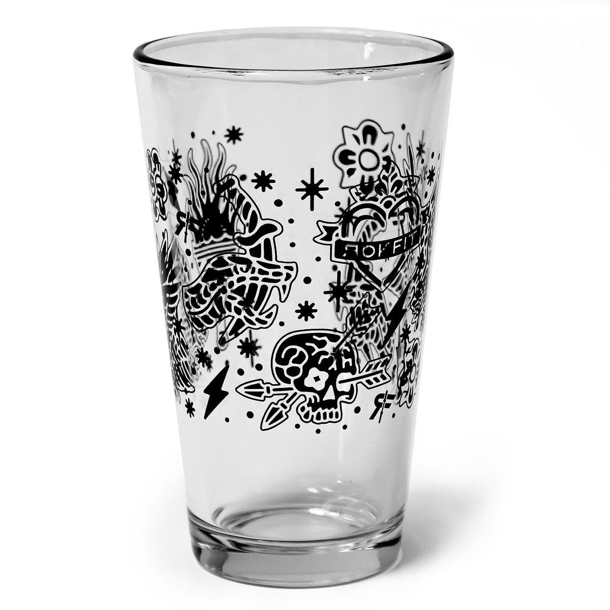 RokFit - 'Flash Pattern' Pint Glass