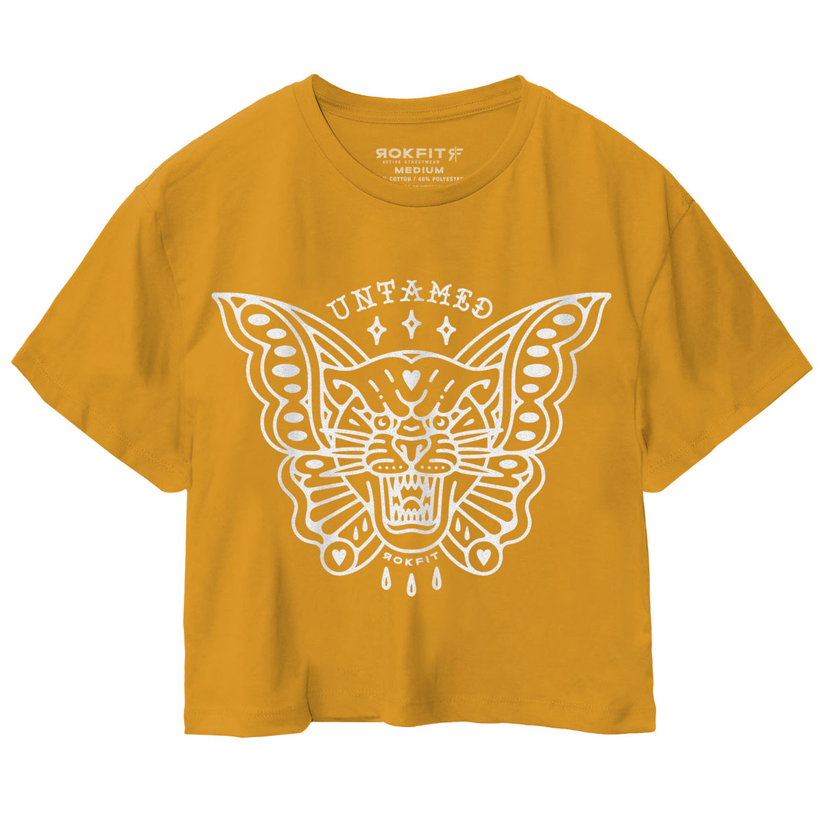 'Untamed' Women's Crop Top Shirt by RokFit
